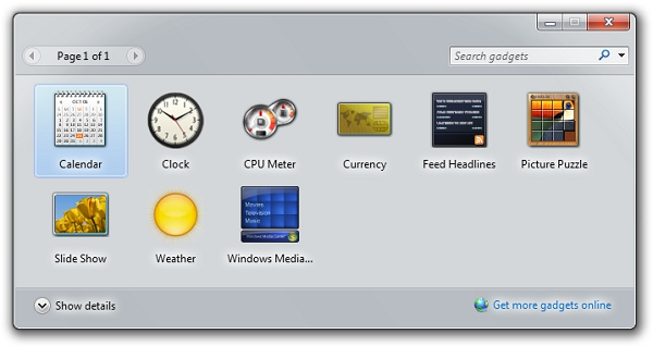 Cómo instalar Windows Gadgets - File-Extensions.org