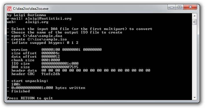 Extracting DAA files - File-Extensions.org