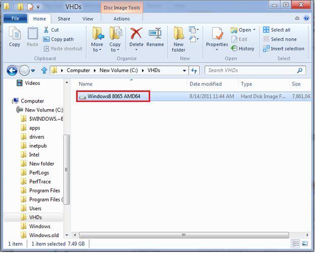 Montage des fichiers VHD sous Windows 8 - File-Extensions.org