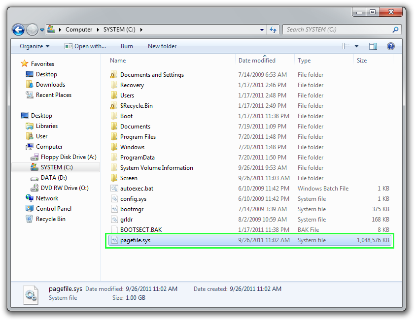 How to move pagefile.sys - File-Extensions.org