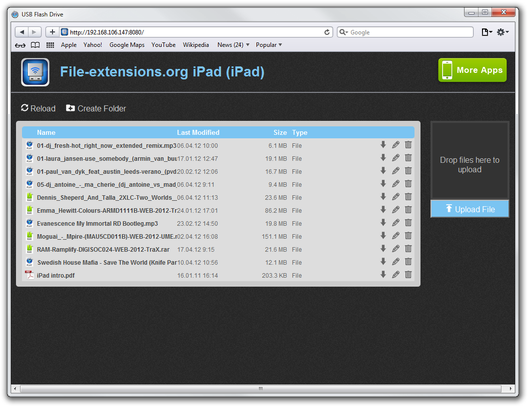 Use iPhone as USB storage device - File-Extensions.org