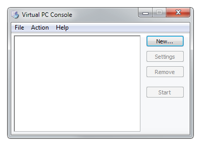 Run VirtualBox machine in Virtual PC - File-Extensions.org