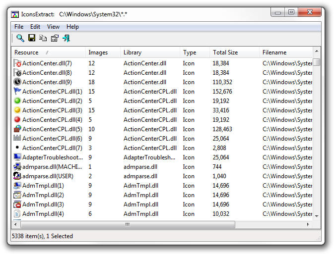 How to extract icons - File-Extensions.org