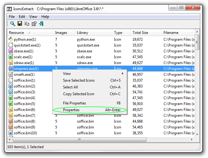 How to extract icons - File-Extensions.org