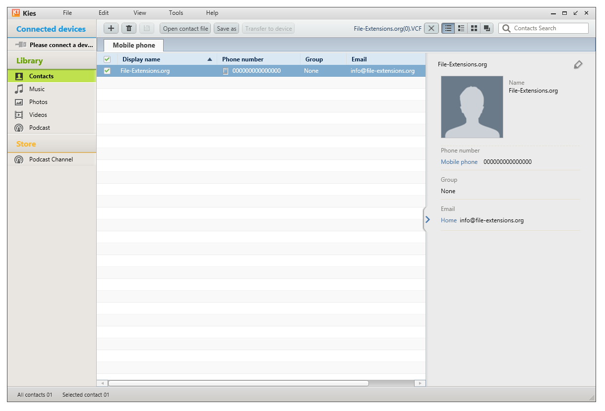 Extract contacts from SPB files - File-Extensions.org