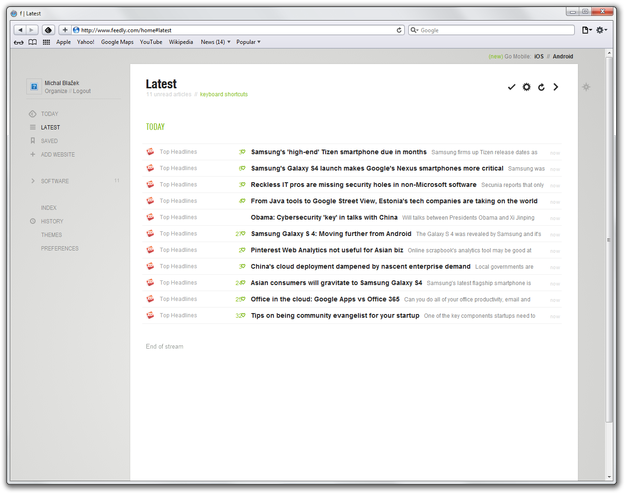 Feedly: Google Reader alternative - File-Extensions.org