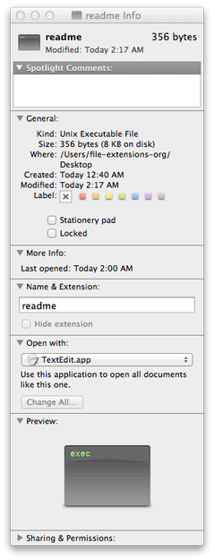 Set default app for opening files with no extension on Mac - File ...