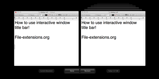 Comment utiliser la barre de titre de la fenêtre dans Mac OS X - File ...
