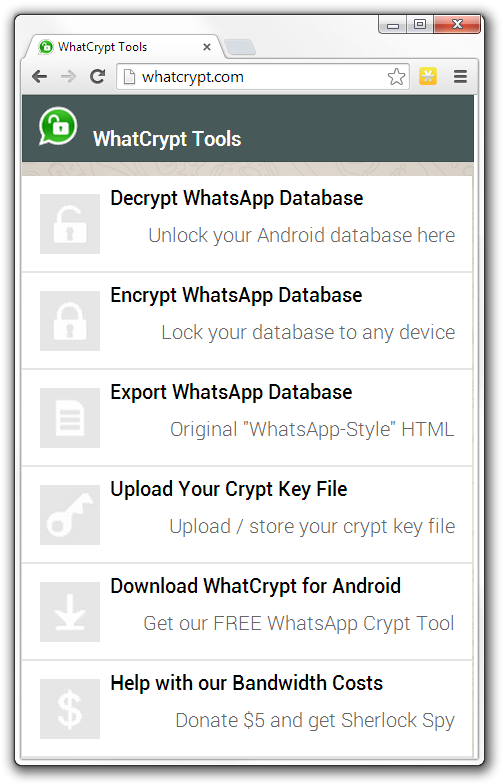 How to convert WhatsApp CRYPT files - File-Extensions.org