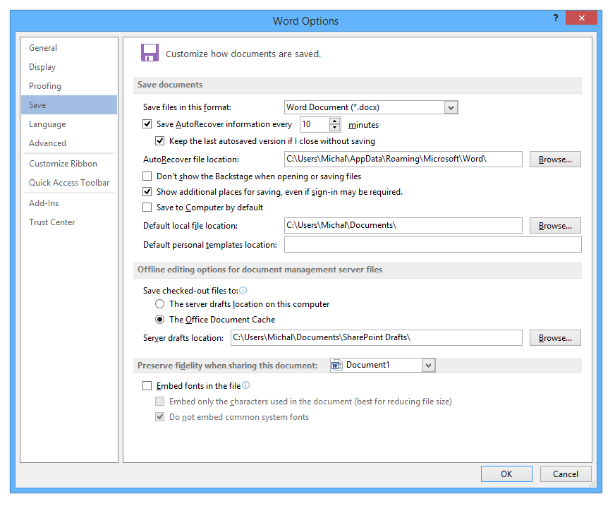 Recover unsaved or corrupted documents - File-Extensions.org