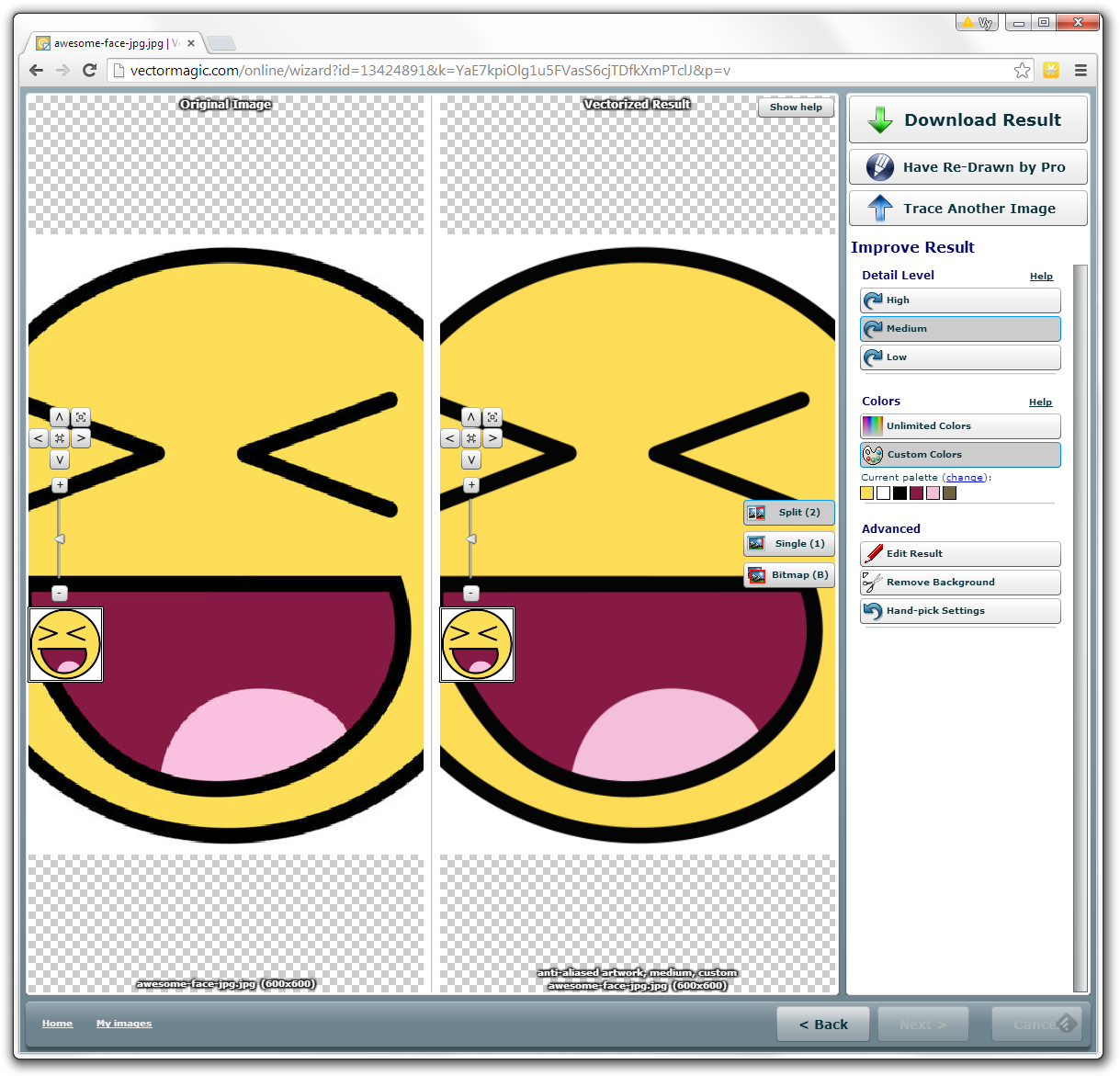 Create embroidery from photo or picture - File-Extensions.org