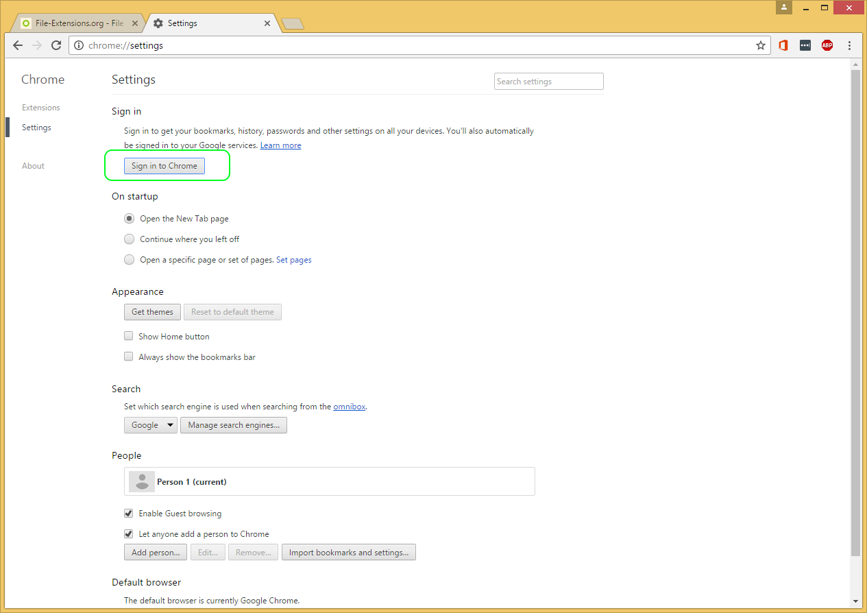 Backup Chrome Extensions - File-Extensions.org