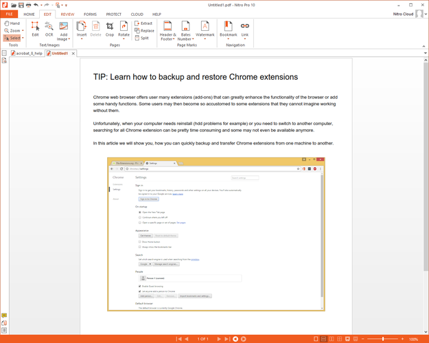 Extract images and texts from PDF files - File-Extensions.org