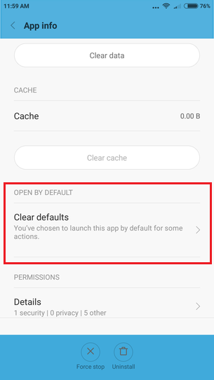 How to clear default apps in Android - File-Extensions.org