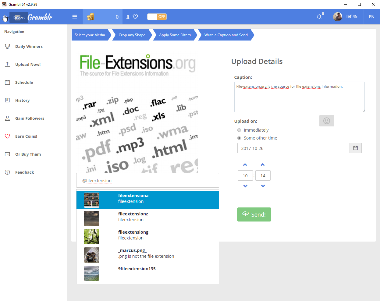 Cara mengimpor foto dan video dari PC ke Instagram - File-Extensions.org